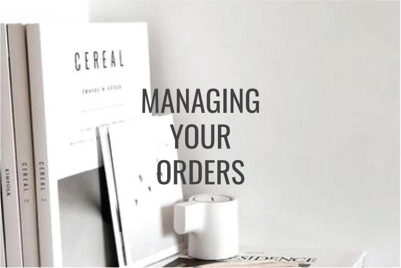 Manage Your Orders - Seller Center